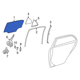 Toyota Corolla Window Glass | Door Glass — CARiD.com