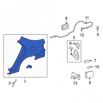 Toyota Corolla OEM Quarter Panels & Parts | Rear & Front — CARiD.com