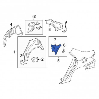 Toyota Corolla OEM Quarter Panels & Parts | Rear & Front — CARiD.com