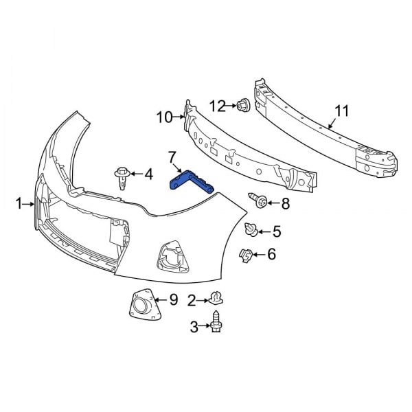 Toyota OE 5211502240 - Front Right Bumper Cover Bracket