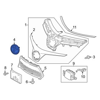 Toyota Grille Frames, Shells & Moldings — CARiD.com