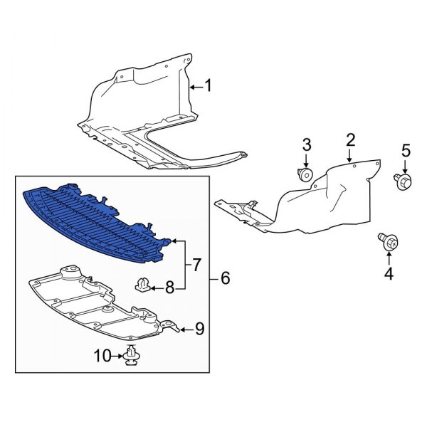 Toyota OE 5261802060 - Front Sound Absorber