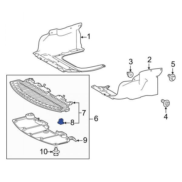 Toyota OE 9018906237 - Sound Absorber Grommet