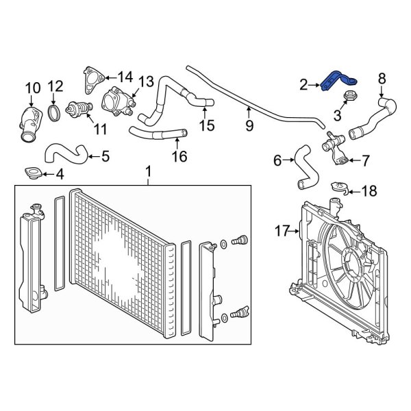 Toyota OE 1640024320 - Radiator
