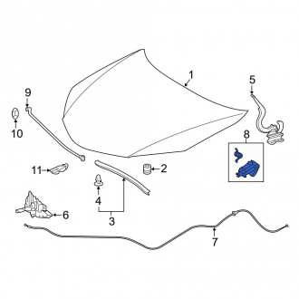 Toyota Corolla Hood Release Cables & Handles — CARiD.com