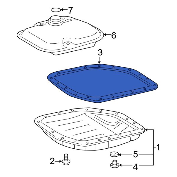 Toyota OE 3516812091 - Transmission Oil Pan Gasket