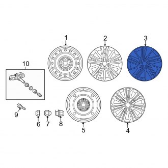 Toyota Corolla OEM Wheels & Tires | Lug Nuts, TPMS Sensors — CARiD.com