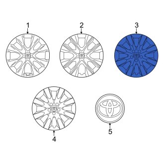Toyota Corolla OEM Wheel Covers - Hub Caps, Wheel Skins | CARiD