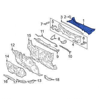 Toyota Corolla Cowl Panels & Parts - Vent Grills | CARiD