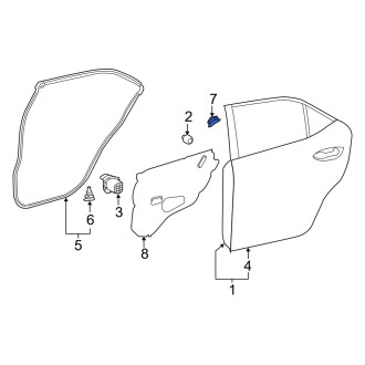 Toyota Corolla Window Trim - Moldings, Pillar Posts | CARiD