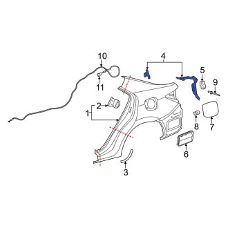 Toyota Corolla OEM Tail Lights - LED, Fiber Optic | CARiD