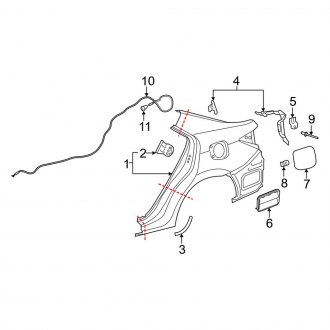 2016 Toyota Corolla OEM Quarter Panels & Parts | CARiD