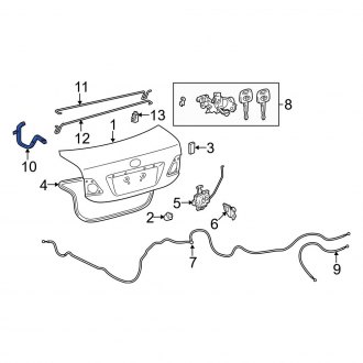 Toyota Corolla Trunk & Tailgate Hinges | CARiD