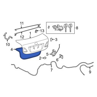 Toyota Corolla Trunk & Tailgate Seals | CARiD