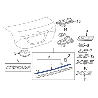 Toyota Corolla Trunk & Tailgate Seals | CARiD