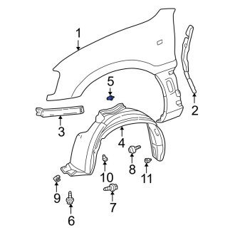Toyota Land Cruiser OEM Fenders | Factory Front & Rear Fenders — CARiD.com