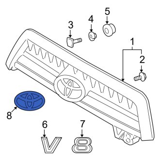 Toyota Tundra Grille Frames & Moldings — CARiD.com