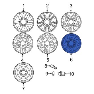 Toyota Tundra OEM Wheels | Original Steel & Alloy Wheels — CARiD.com