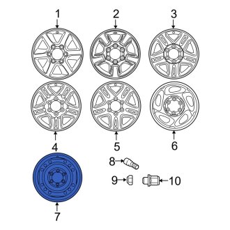 Toyota Sequoia OEM Wheels | Original Steel & Alloy Wheels — CARiD.com