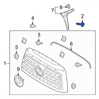 Toyota Sienna OEM Grilles | Factory Billet & Mesh Grilles — CARiD.com