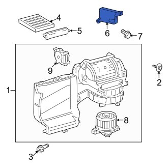 Toyota Land Cruiser A/C Control Units & Components | CARiD