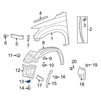 Toyota Tacoma Fender Support Braces & Hardware | CARiD