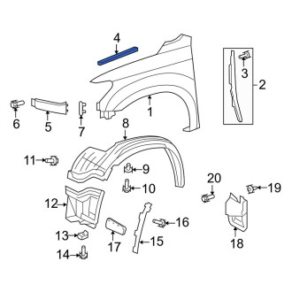 Toyota Tundra Replacement Fender Seals - Front & Rear | CARiD