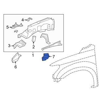 Toyota Tundra Replacement Fender Seals | Front & Rear — CARiD.com