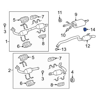 Toyota Highlander OEM Exhaust Parts | Systems, Tips, Pipes — CARiD.com
