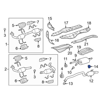 Toyota Sienna OEM Exhaust Parts | Systems, Tips, Pipes — CARiD.com