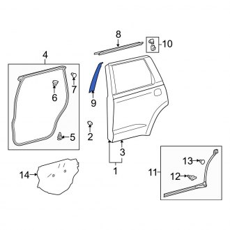 Toyota OEM Window Parts - Visors, Regulators, Motors | CARiD
