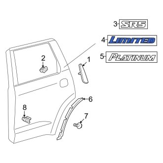 Toyota Tacoma OEM Doors & Parts | Shells, Panels, Armrests — CARiD.com
