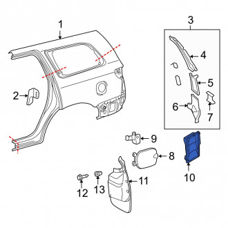 Toyota Camry OEM Quarter Panels & Parts | Rear & Front — CARiD.com