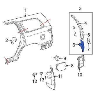 Toyota Sequoia OEM Quarter Panels & Parts - Rear & Front | CARiD