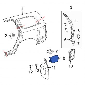 Toyota Replacement Fuel Doors & Parts | CARiD