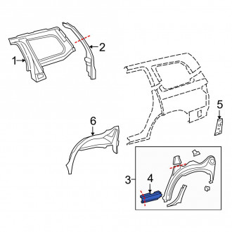 Toyota Sequoia OEM Quarter Panels & Parts | Rear & Front — CARiD.com