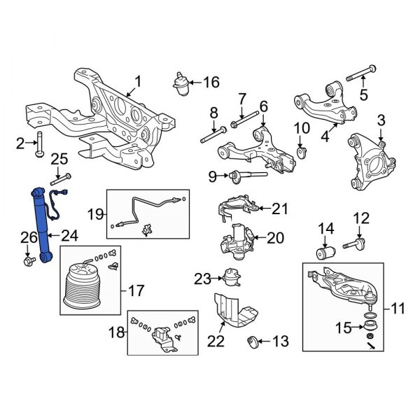 Toyota OE 4853034053 - Rear Suspension Shock Absorber