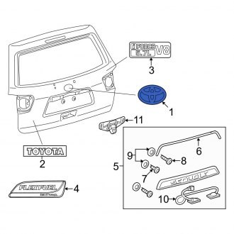 Toyota OE™ Emblems & Logos - CARiD.com