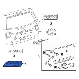 Toyota Sequoia OEM Grilles | Factory Billet & Mesh Grilles — CARiD.com
