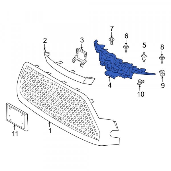 Toyota OE 5311412240 - Front Grille Reinforcement