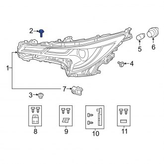 Toyota Corolla Cross OEM Tail Lights | LED, Fiber Optic — CARiD.com
