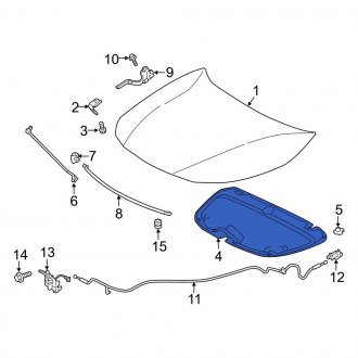 Toyota Corolla Under Hood Insulations - Pads, Liners | CARiD