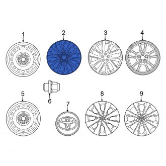 Toyota OEM Wheels | Original Steel & Alloy Wheels — CARiD.com
