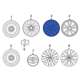 Toyota Corolla OEM Wheels & Tires | CARiD