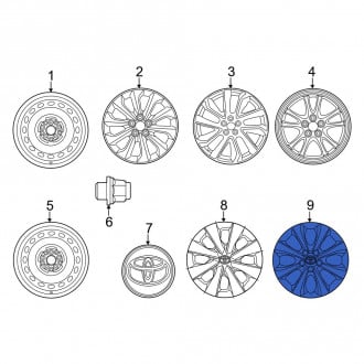 Toyota Corolla OEM Wheel Covers - Hub Caps, Wheel Skins | CARiD