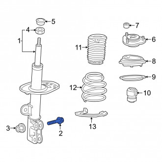 Toyota Grand Highlander Performance Suspension - Springs, Shocks, Struts