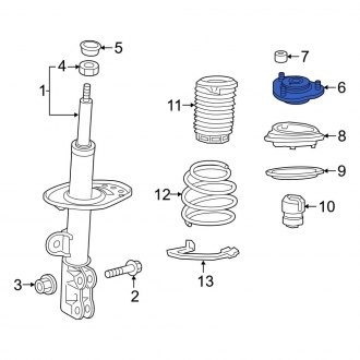 Toyota Corolla Cross Shock & Strut Mounts | Rear, Front — CARiD.com