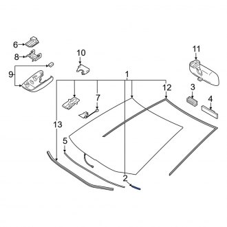 Toyota Corolla OEM Window Parts | Visors, Regulators — CARiD.com