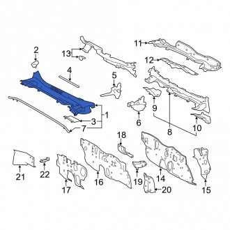 Toyota Corolla Cowl Panels & Parts - Vent Grills | CARiD