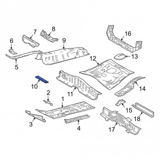 Toyota Corolla Cross Rocker Panel Hardware | Clips, Brackets — CARiD.com